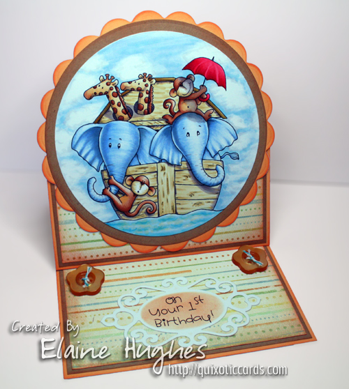 Noah's Ark 1st Birthday Card - Marker Geek