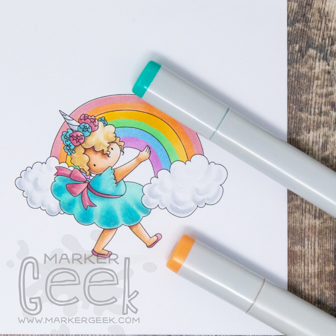 Rainbow Tiny Townie Copic Video - Marker Geek