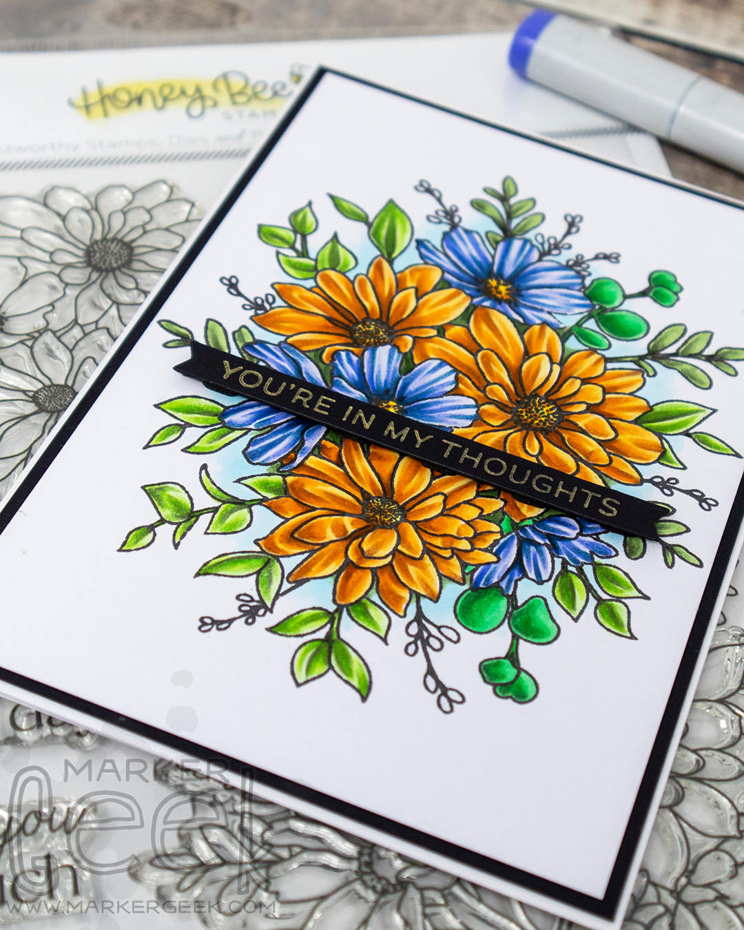 Daisy Layers Bouquet Copic Video - Marker Geek