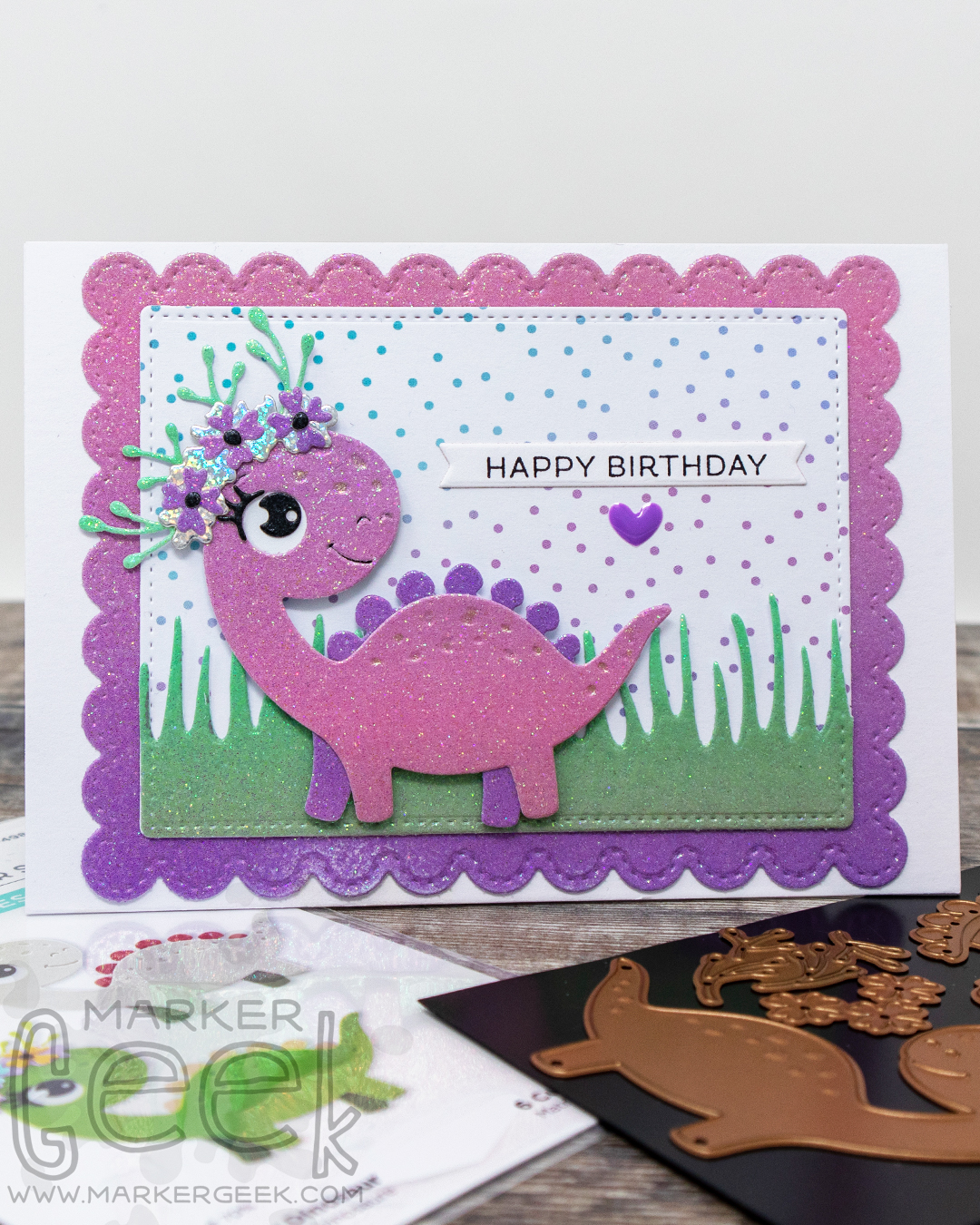 Spellbinders Birthday Dinosaurs Cards - Marker Geek