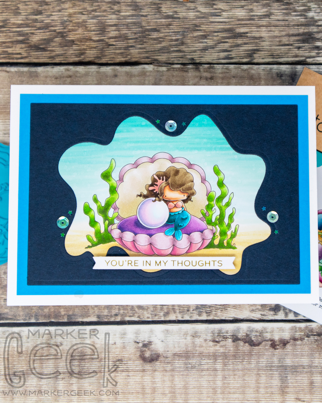 Little Cuties Mermaid in a Clam Shell Copic Video - Marker Geek