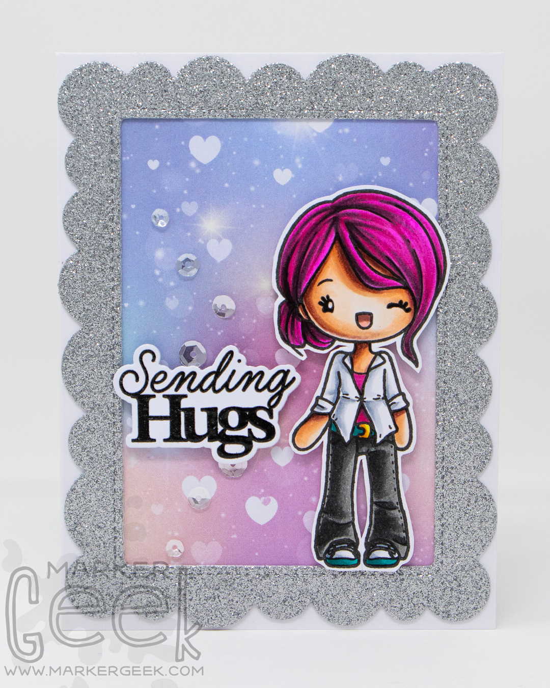 TGF Miss Anya Jeans Card & Copic Video - Marker Geek
