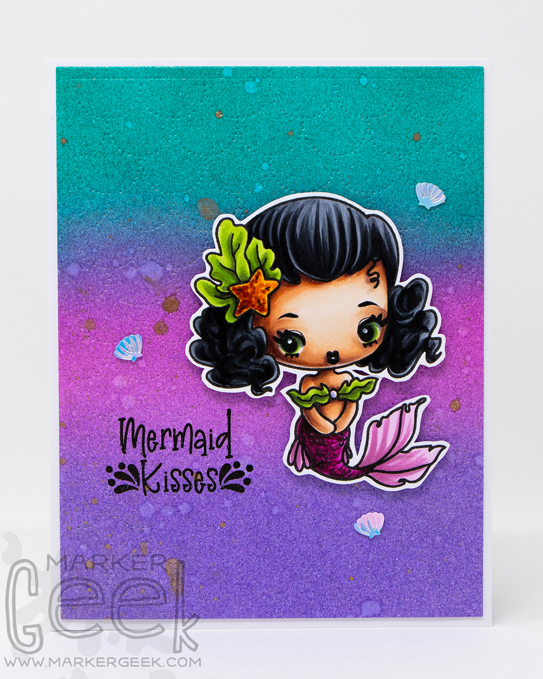 TGF Cheeky Mermaid Card & Copic Marker Video - Marker Geek