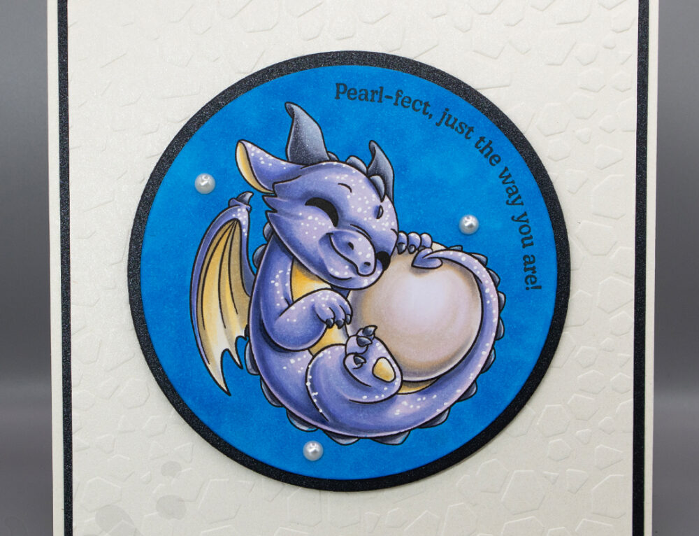 Whimsy Stamps Dorky Dragon Card - Marker Geek