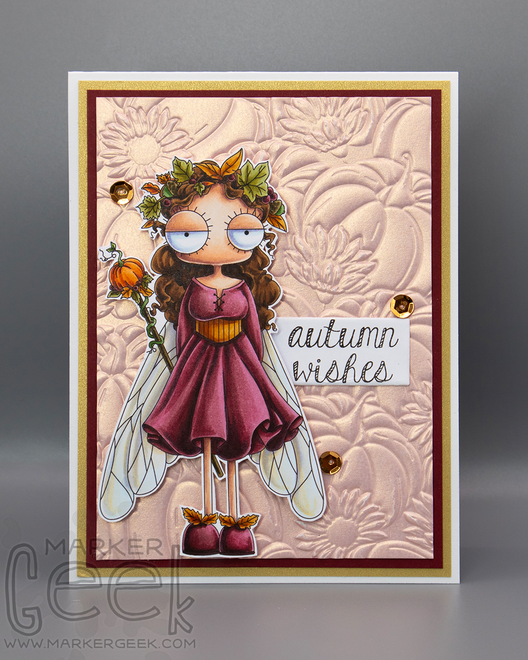 Oddball Autumn Fairy Card & Copic Video - Marker Geek