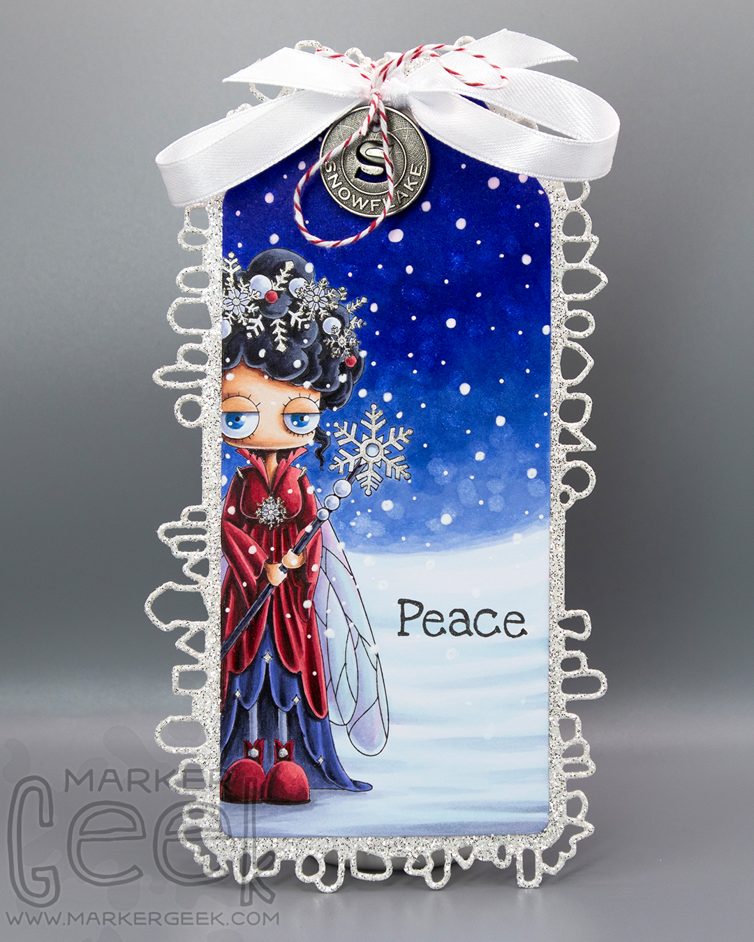 Oddball Winter Fairy Christmas Tag - Marker Geek
